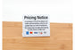Pricing Notice Credit Card Signs | Specialty Sign Store