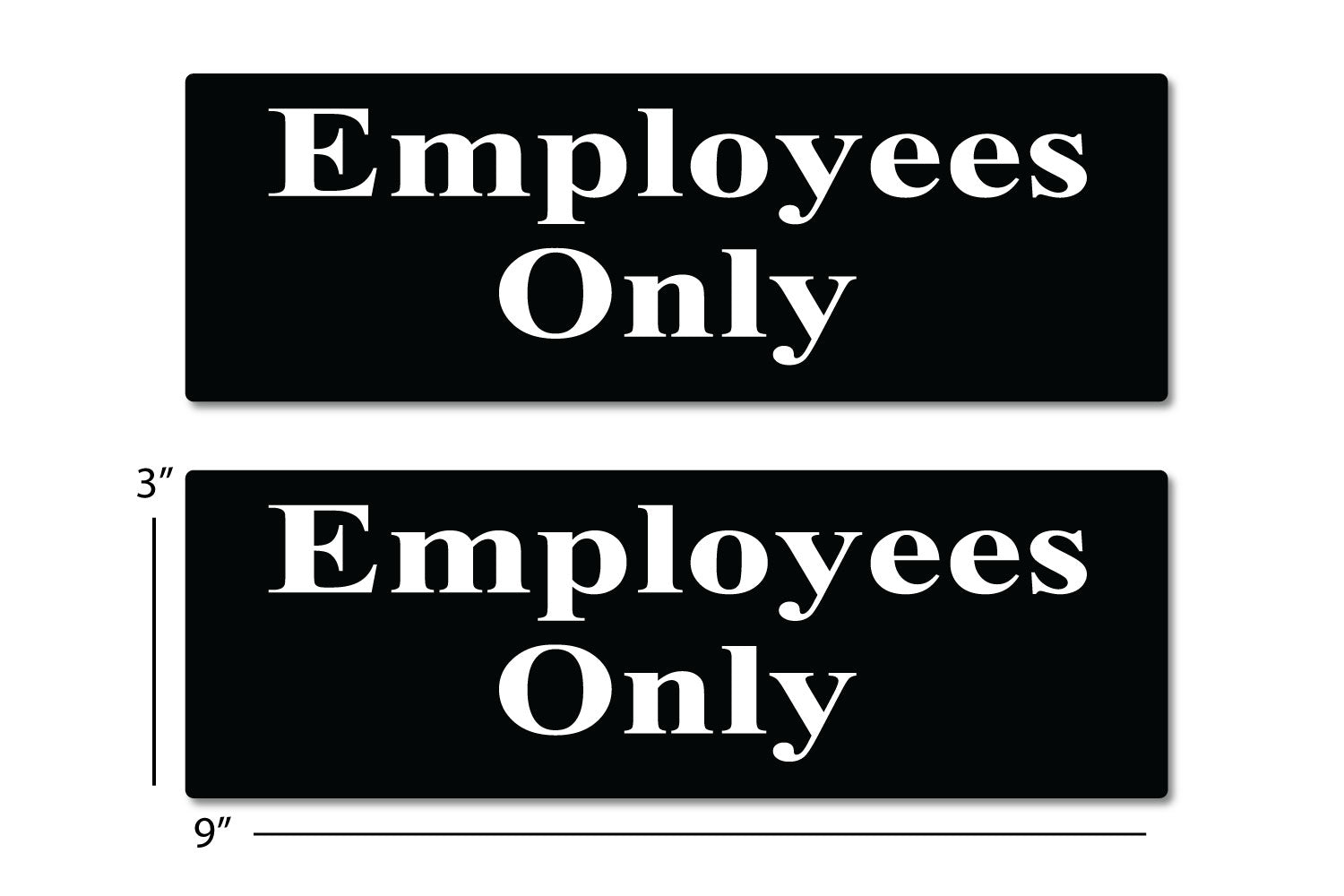 Engraved Employees Only Signs | Specialty Sign Store