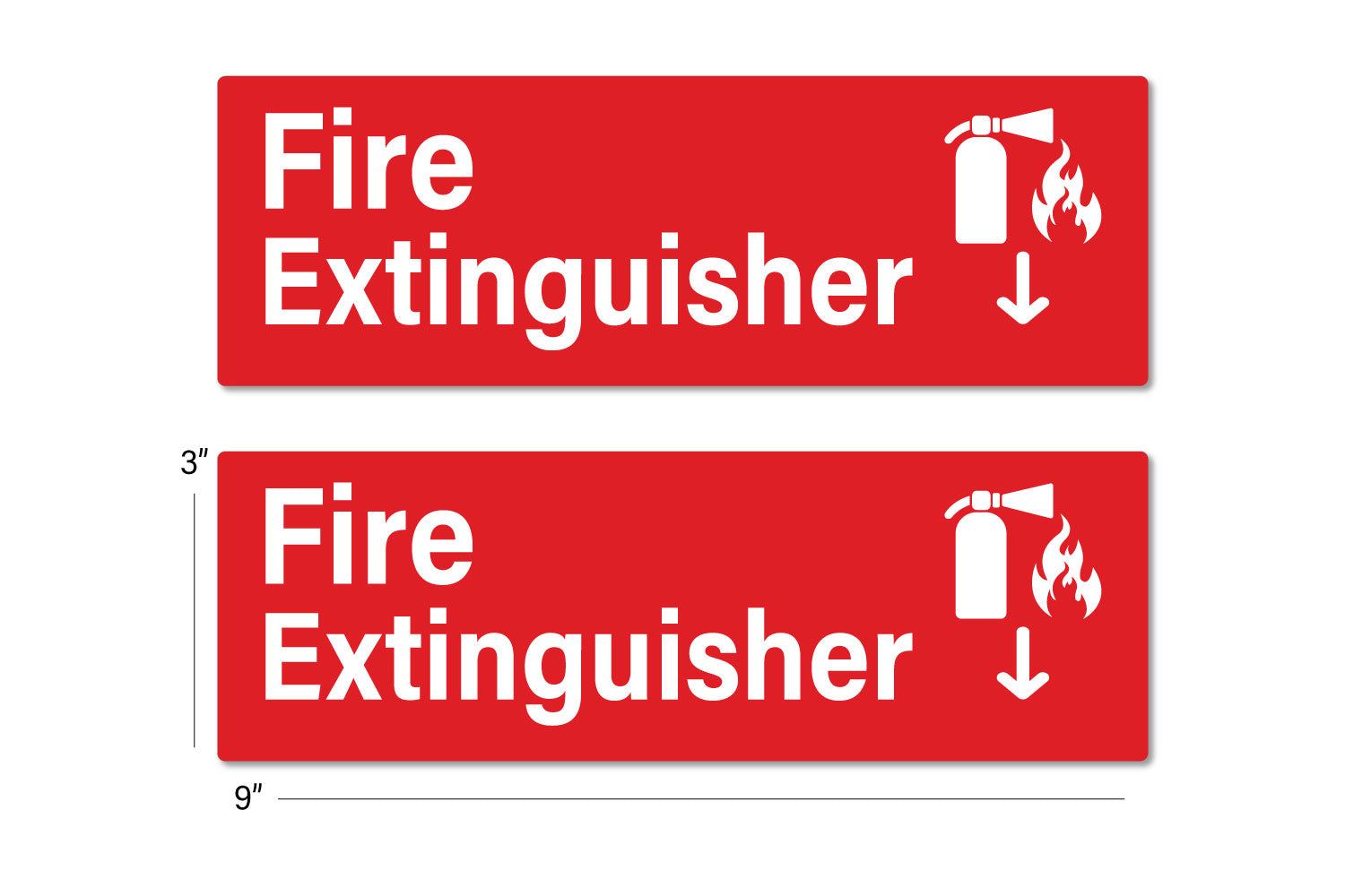 Engraved Fire Extinguisher Signs w/ Arrow – Specialty Sign Store
