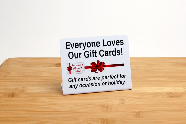 Gift Card Counter Signs | Specialty Sign Store