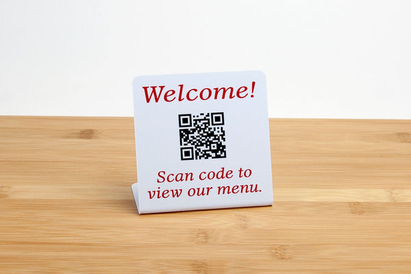 QR Code L Style Signs | Specialty Sign Store