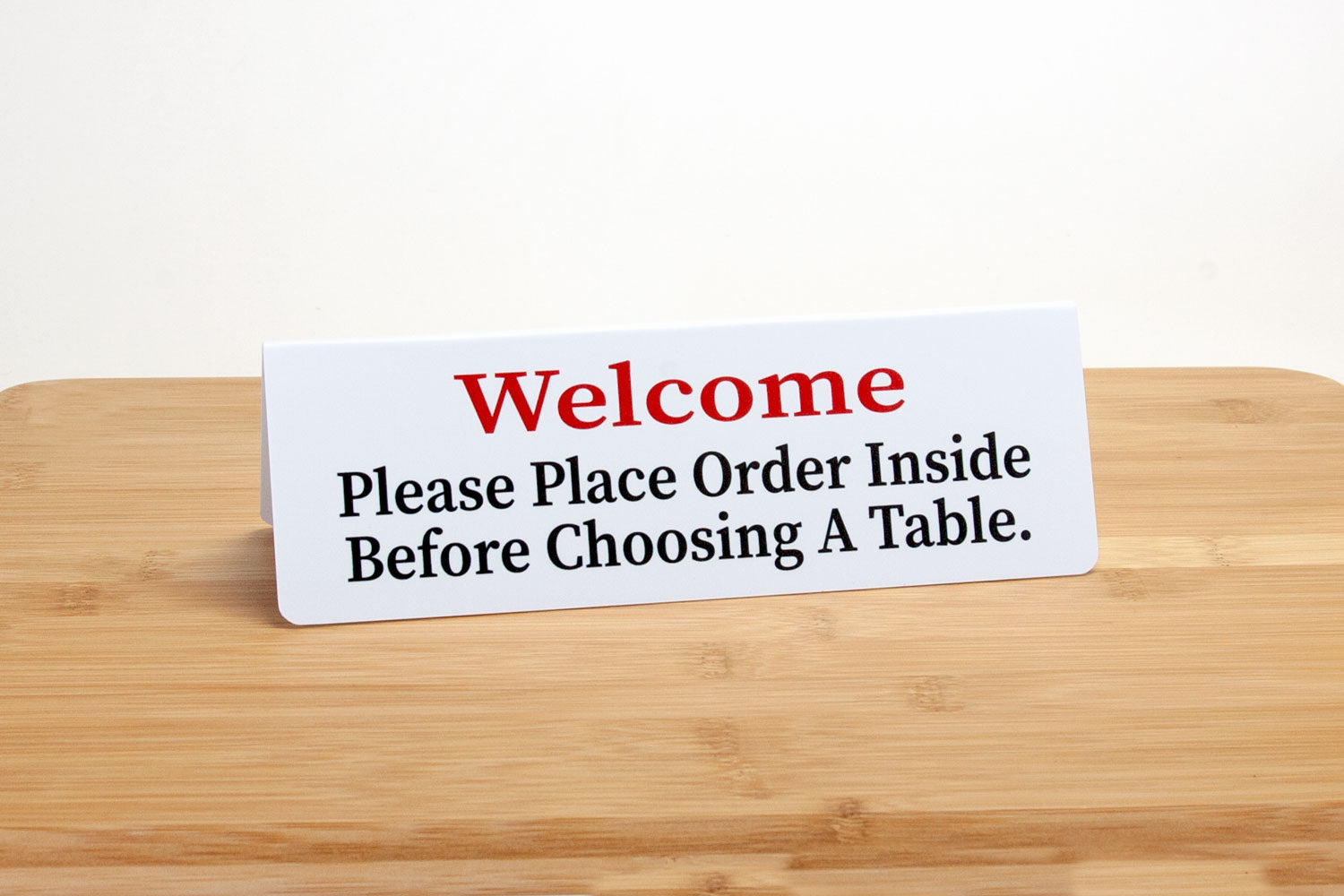 Patio Seating Signs - Please Order Inside | Specialty Sign Store