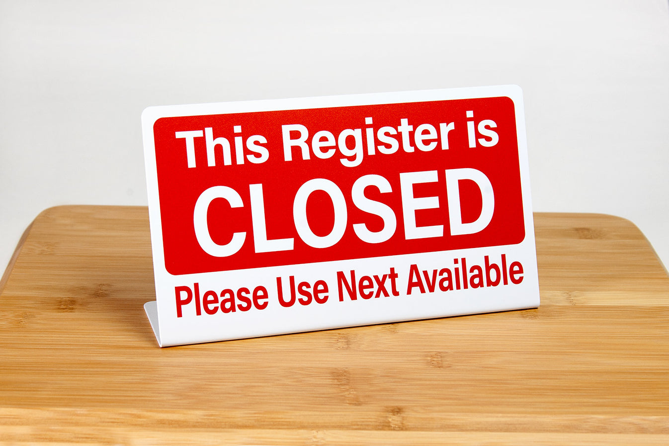 Register Closed Sign - Red | Specialty Sign Store